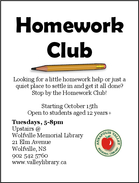 Download Homework Clipart Homework Club - Homework Club Poster Template ...