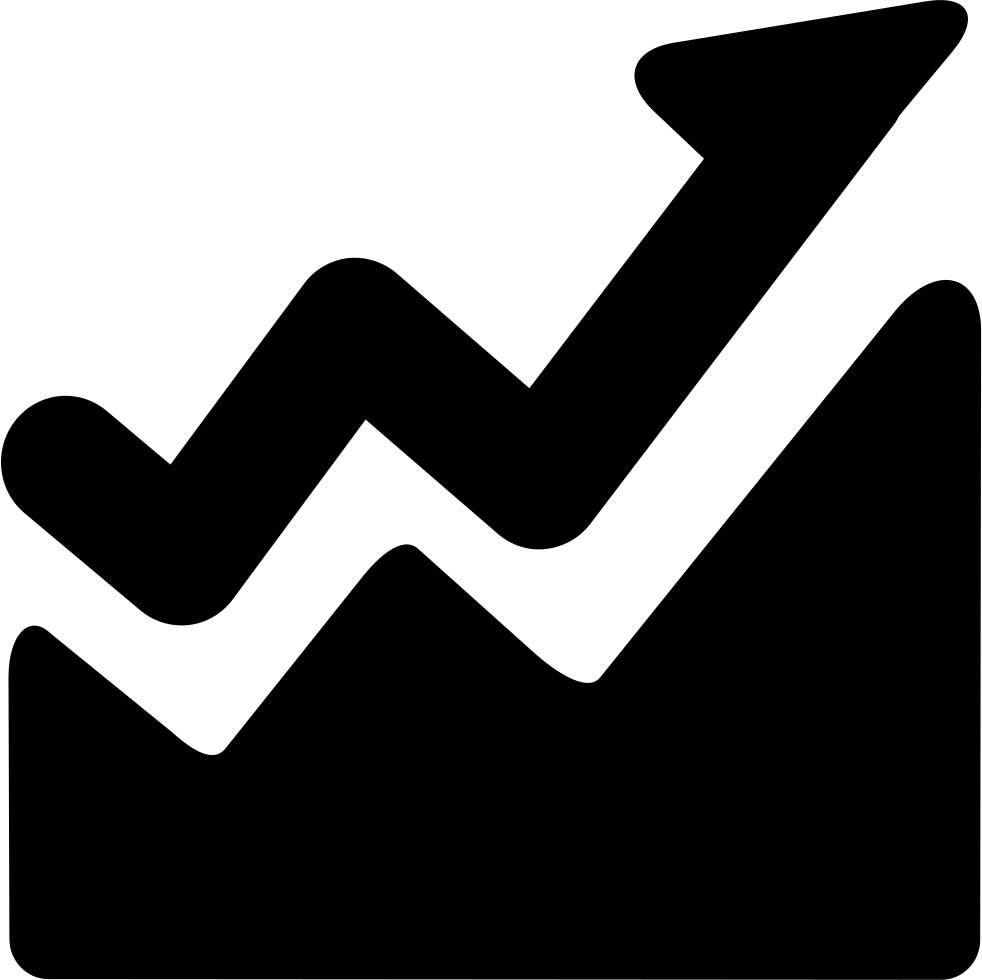 Download Transparent Gain Clipart - White Fluctuation Icon Png - ClipartKey