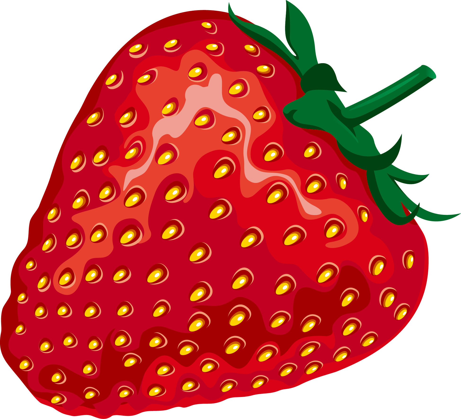 Download Transparent Strawberries Clipart - Clip Art Red Strawberry ...
