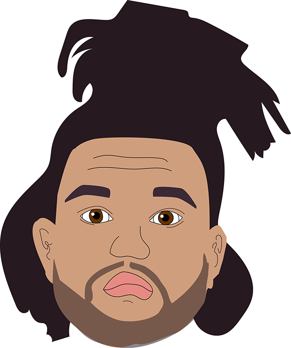 Download Rapper Vector The Weeknd - Weeknd Cartoon Png - ClipartKey