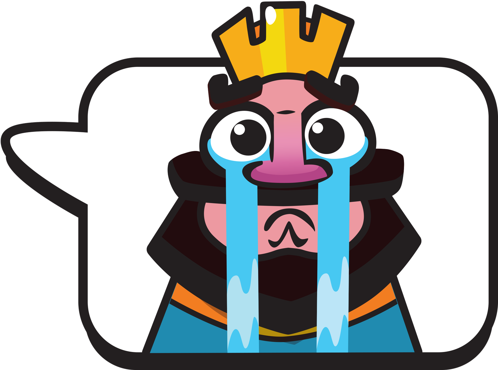 Download Clash On Clans - Clash Royale Crying Emote - ClipartKey