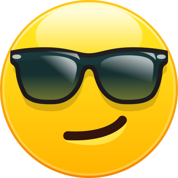 Download Transparent Awesome Smiley Face Png - Like A Boss Emoji ...