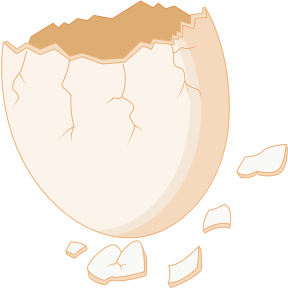 Download Broken Egg Shell Clipart - Vetor Dinossauro Baby Png - ClipartKey