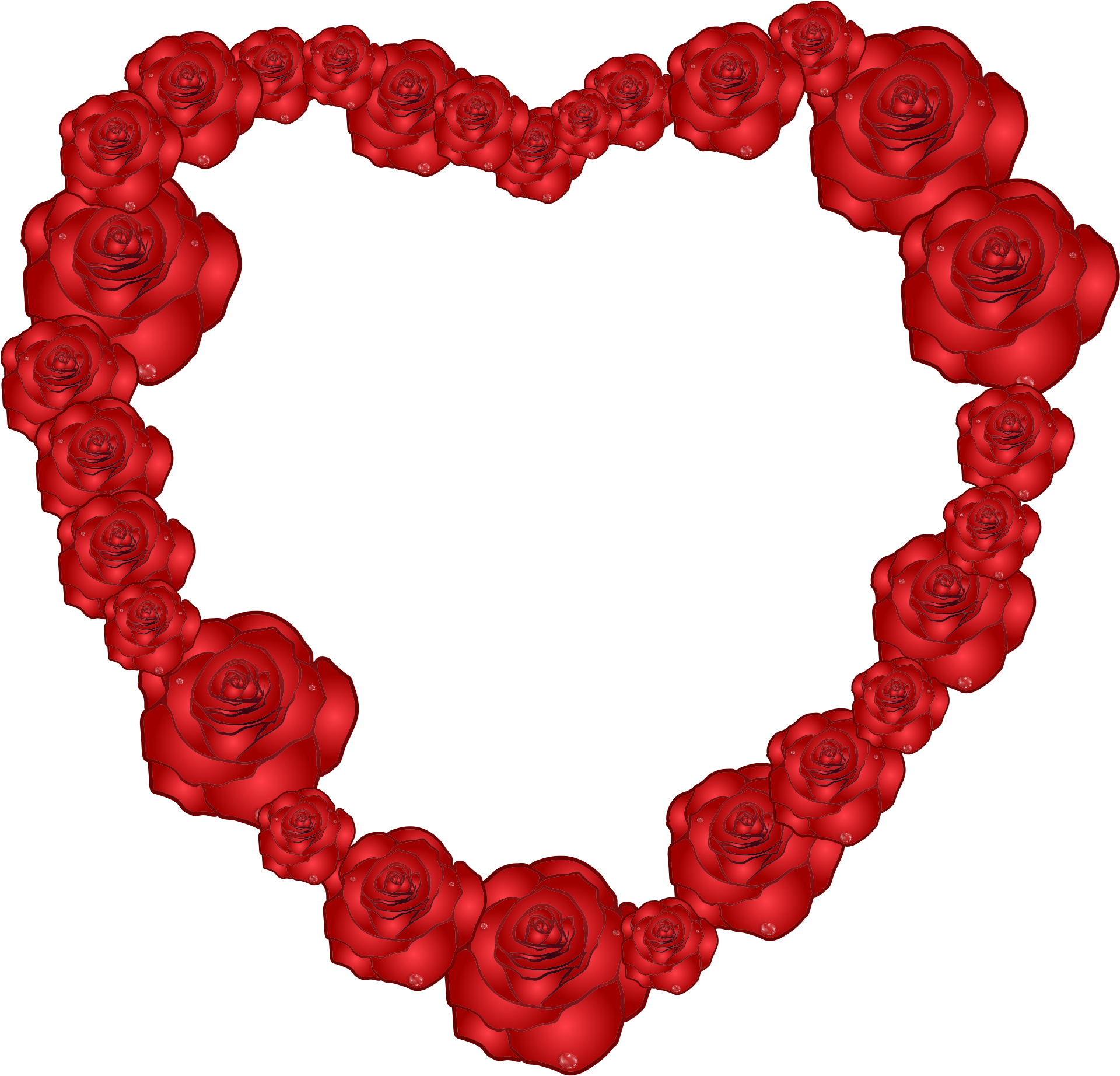 Download Rose Heart Png - Happy Valentines Day Text In Heart Vector ...