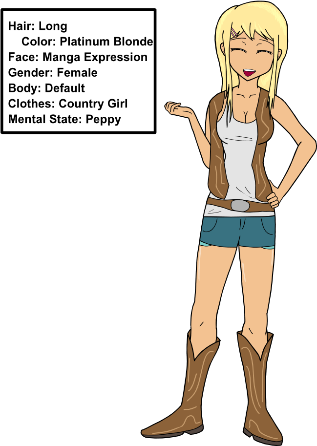 Download Country Girl Png -cowgirl Drawing Southern Girl - Blonde ...
