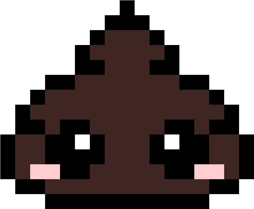 Download Poop Emoji Pixel Art - ClipartKey