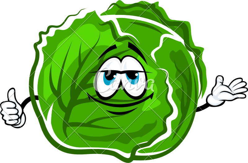 Download Clip Art Iceberg Character Icons By - Lettuce Cartoon - ClipartKey