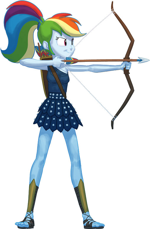 Download Clip Art Aiming Archer Dash - Rainbow Dash Equestria Girls Fanfiction - ClipartKey