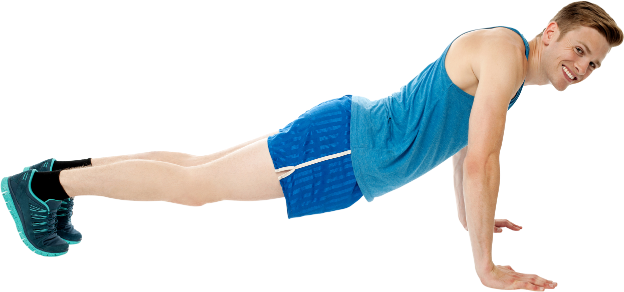 Download Men Exercising Png Image - Man Doing Push Ups - ClipartKey