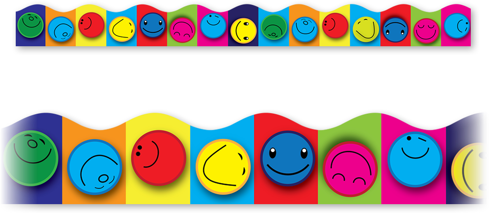 Download Smiley Face Border - Transparent Long Border Smiley - ClipartKey