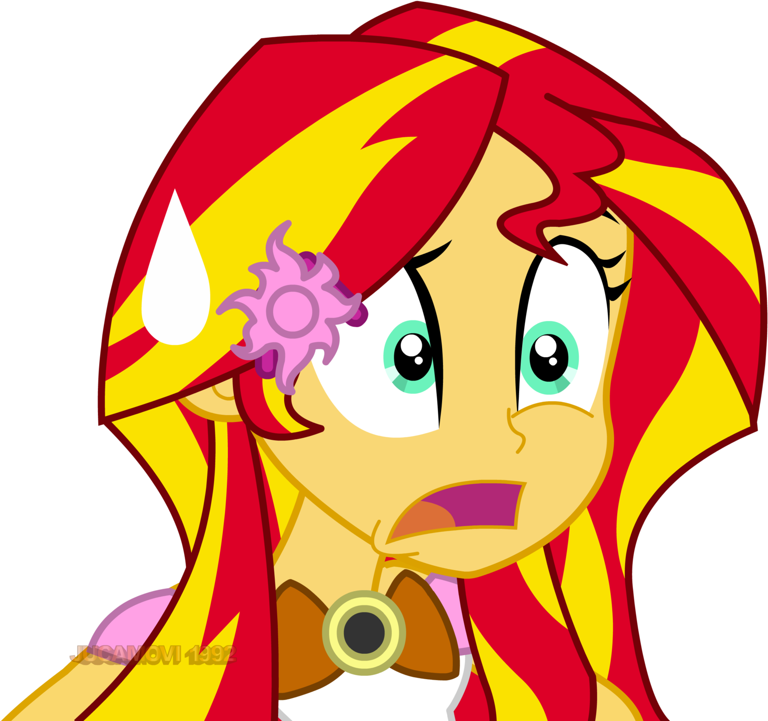 Download Mlp Sunset Shimmer Shocked - ClipartKey