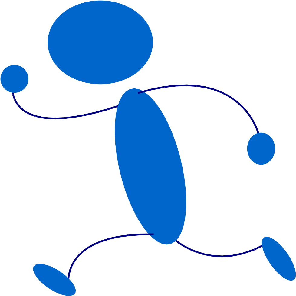 Download Blueman - Running Clip Art - ClipartKey