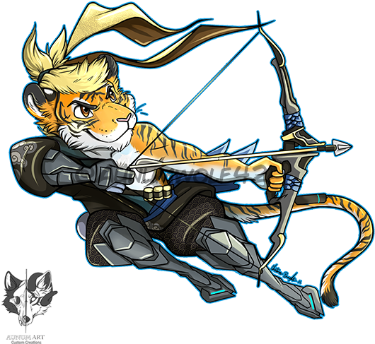 Download O Fur Watch Leon Tiger [commission] - Cartoon - ClipartKey