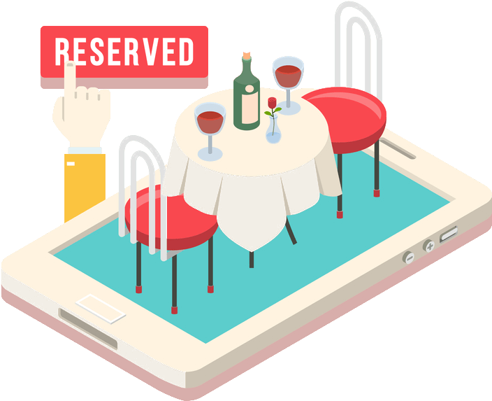 Download Clipart Restaurant Restaurant Reservation - Table Restaurant ...