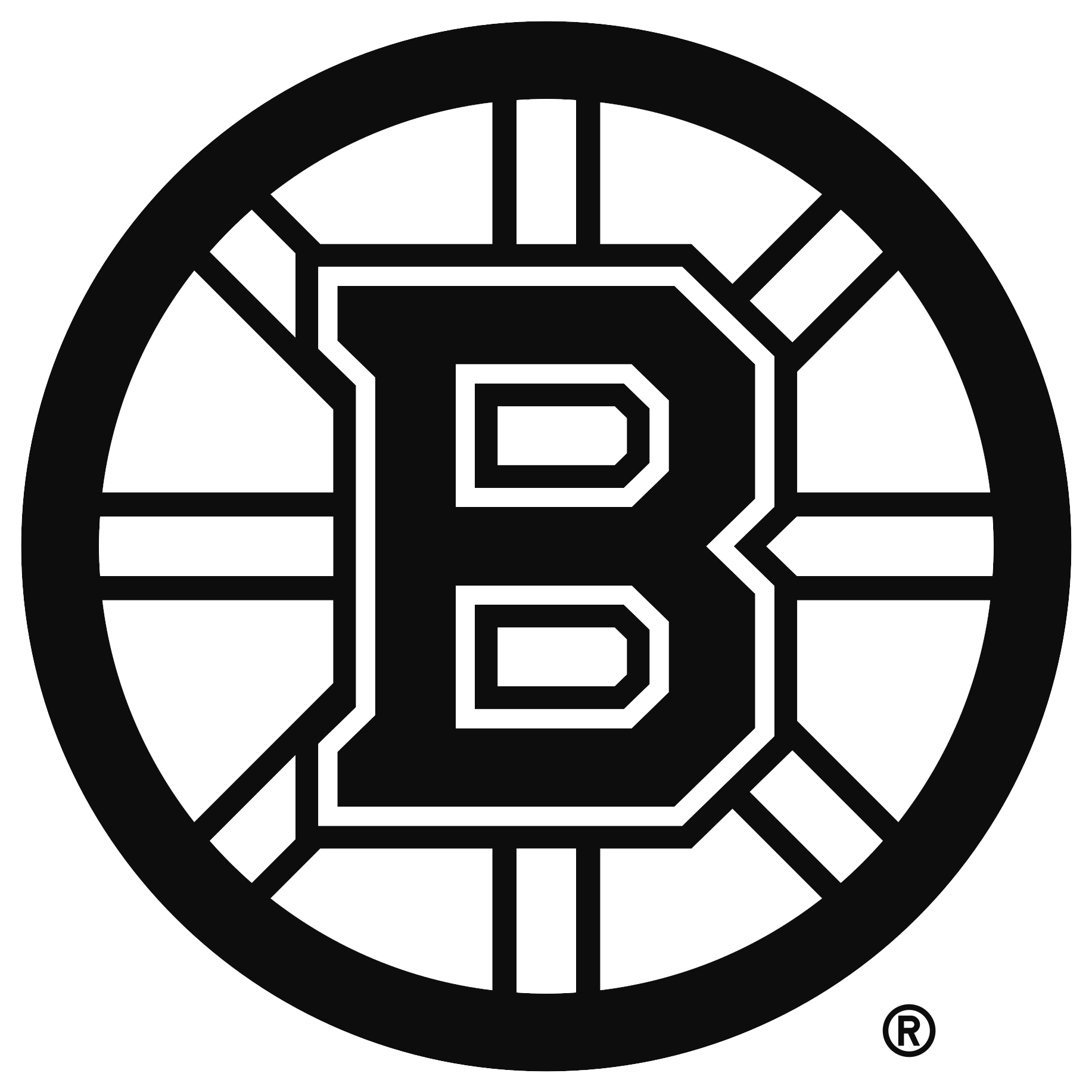 Download Boston Bruins Logo Black And White - Logo Boston Bruins ...