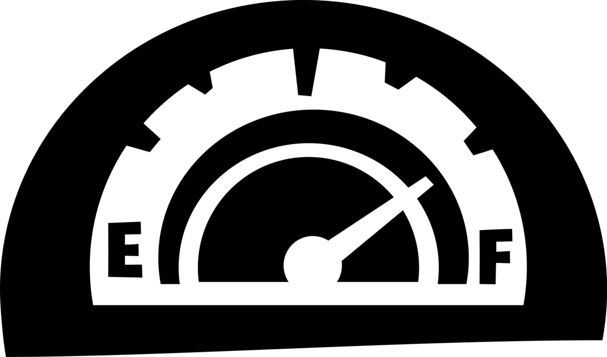 Download Vector Illustration Of Fuel Gauge In Automobile Motor - Circle ...