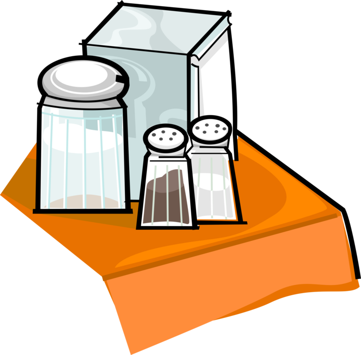 Download Vector Illustration Of Restaurant Salt & Pepper Shakers ...
