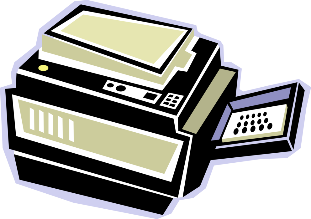 Download Vector Illustration Of Office Photocopy Machine Duplicates ...