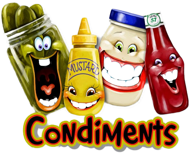 Download Cartoon Picture Of Condiments - ClipartKey