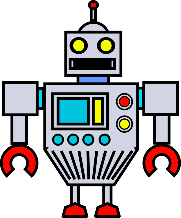 Download Line Art,robot,machine - Work Robot Drawing - ClipartKey