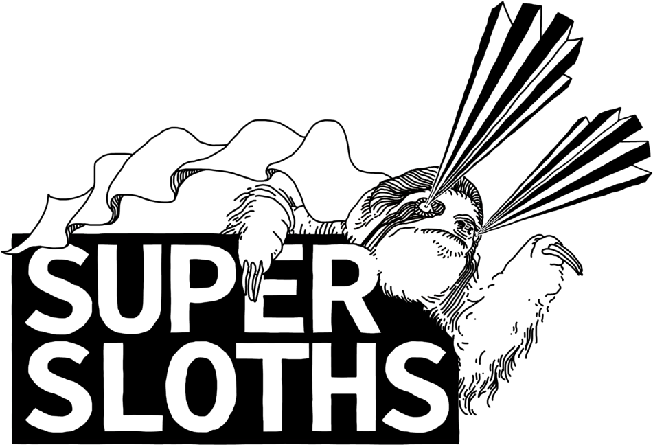 Download Super Sloths Final Bold - Illustration - ClipartKey