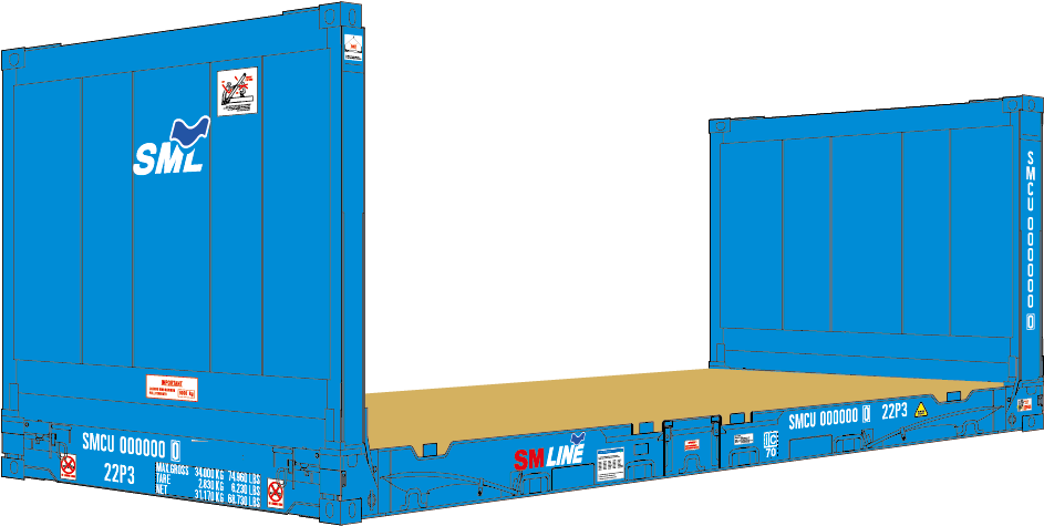 Download Flat Rack Container Png - ClipartKey