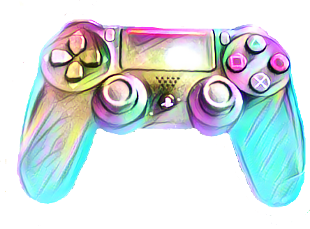 Download #playstation #joystick #rainbow - Rainbow Controller Clipart ...