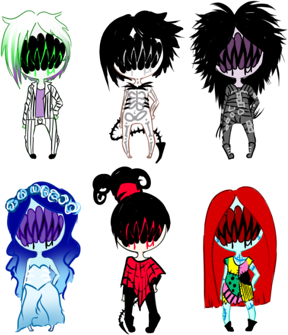 Download Transparent Tim Burton Clipart - Tim Burton Beetlejuice Chibi ...