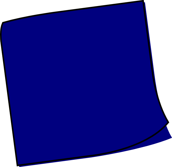 Download Dark Blue Sticky Note Svg Clip Arts - Dark Blue Post It Notes ...