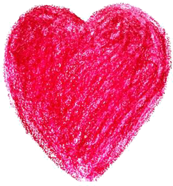 Download Crayon Heart Clipart - Child Drawn Heart - ClipartKey