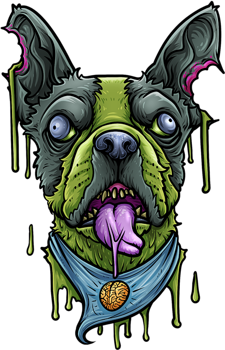 Download Bulldog Zombie - ClipartKey