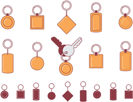 Download Keychain Flat Icon - ClipartKey