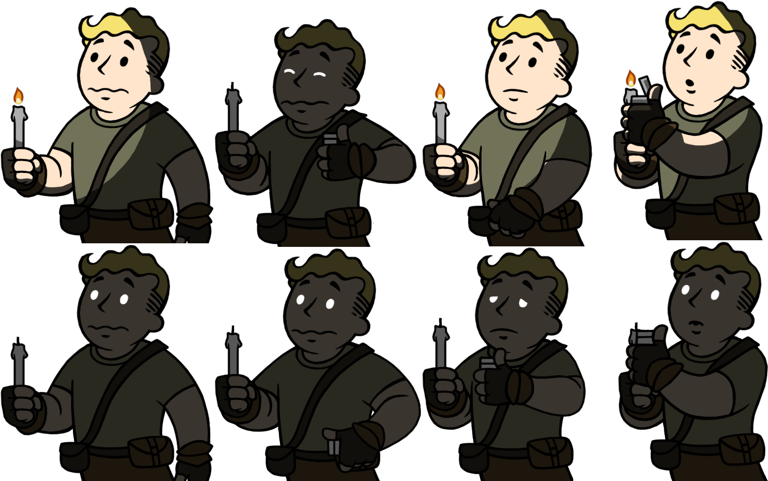 Download Transparent Vault Clipart - Fallout Vault Boy Art - ClipartKey