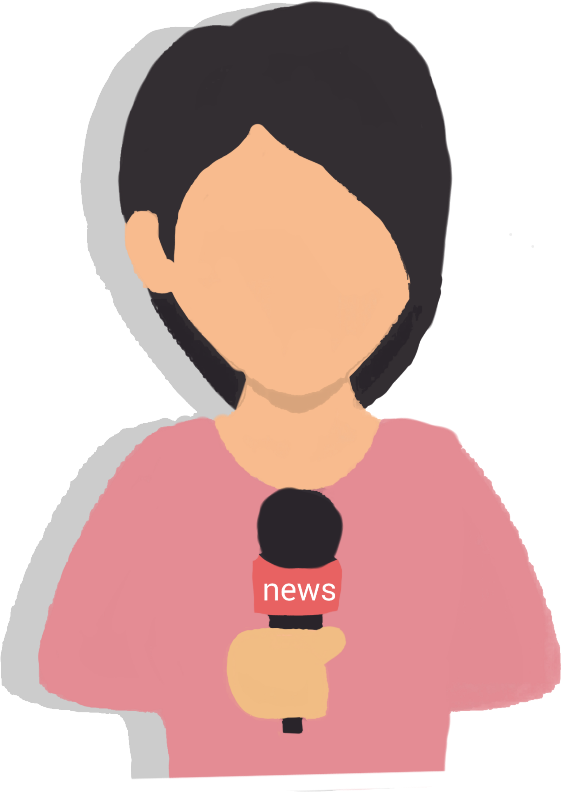 Download Girl Reporter Cartoon Png - ClipartKey