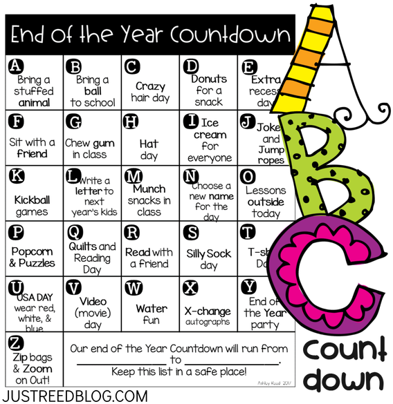 Download Kindergarten End Of Year Countdown Calendar - ClipartKey