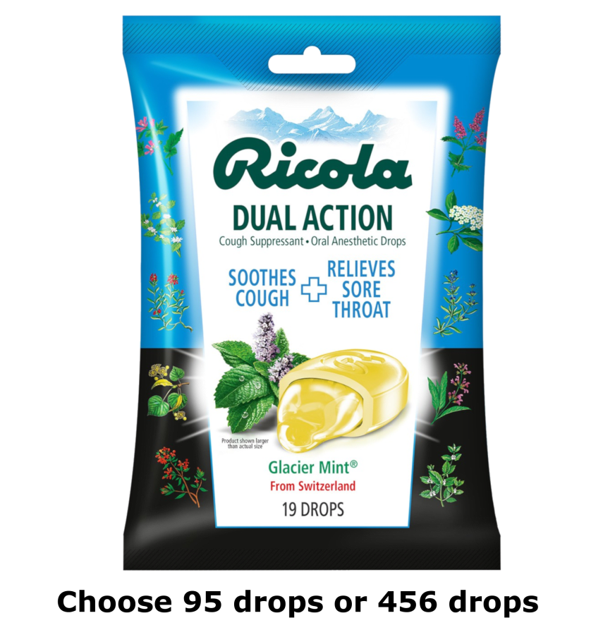 Download 95 Or 456 Pack - Dual Action Ricola Cough Drops - ClipartKey