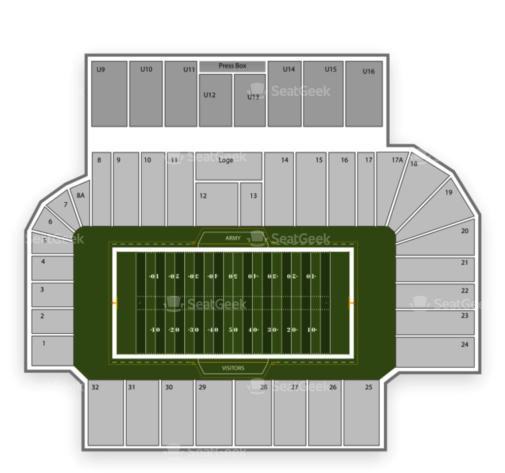 Download Michie Stadium Seating Chart Army Football Stadium - Dallas ...