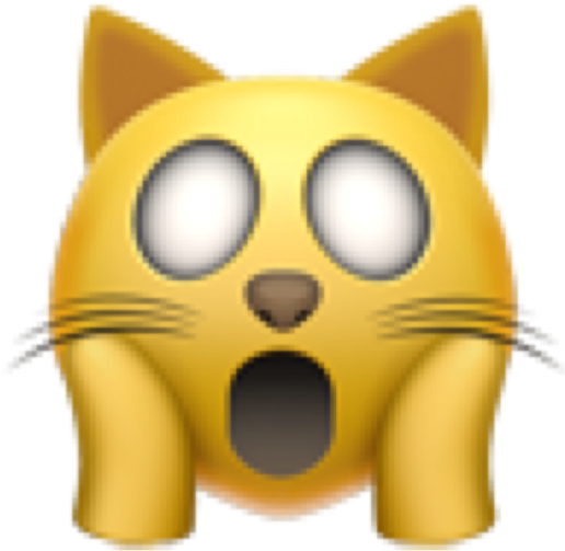 Download #emoji #emojicat #cat #smiley #smail #scared #scaredycat ...