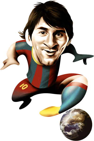 Download Cartoon - Messi Cartoon Transparent - ClipartKey