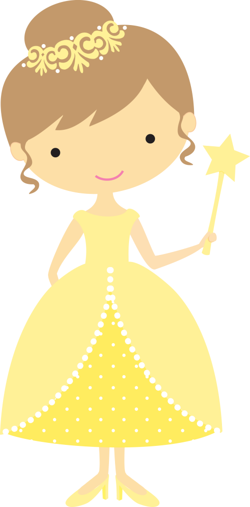 Download Pretty Princess Clip Art - Illustration - ClipartKey