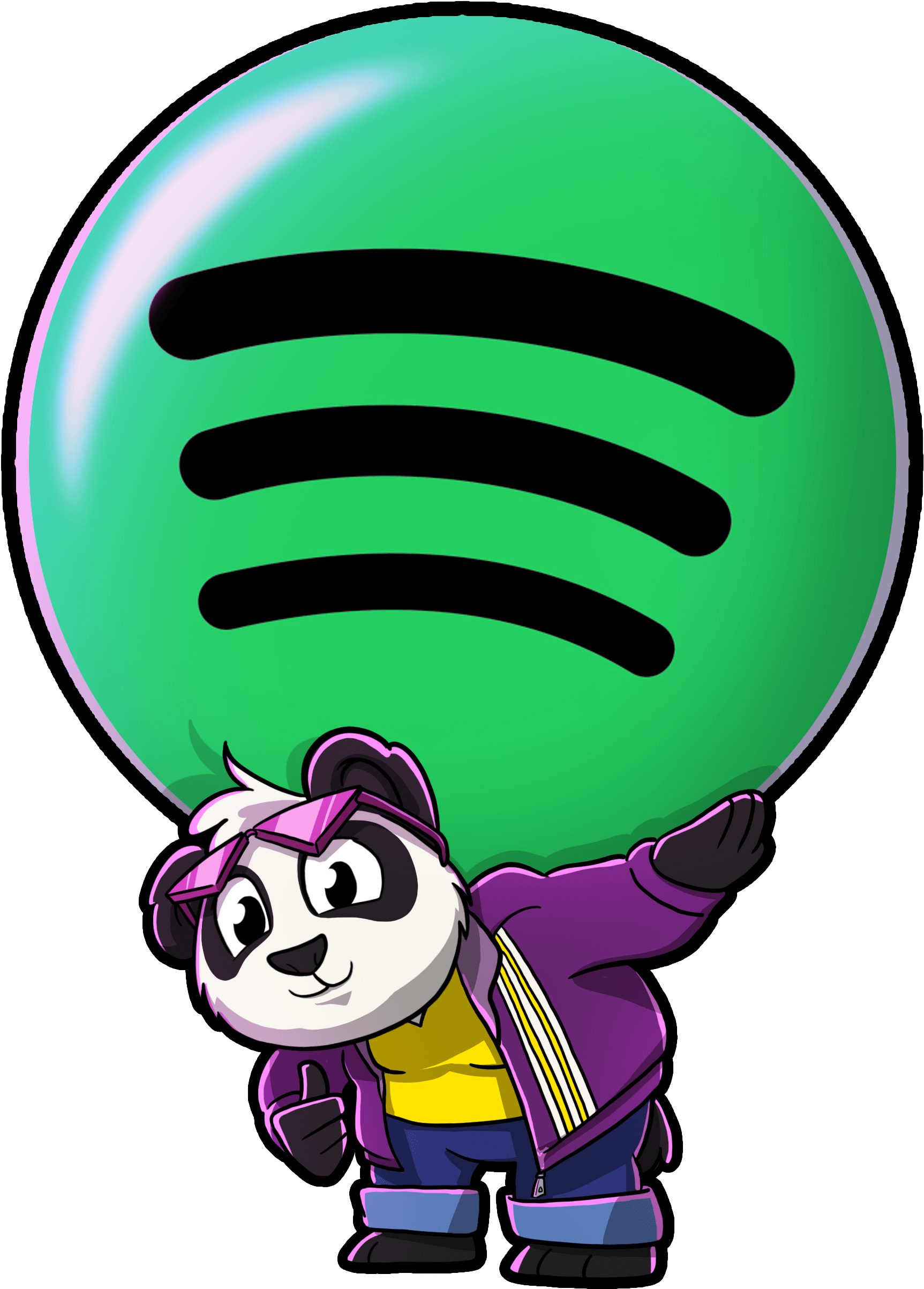 Download Disco Clipart Funky - Spotify Cartoon - ClipartKey