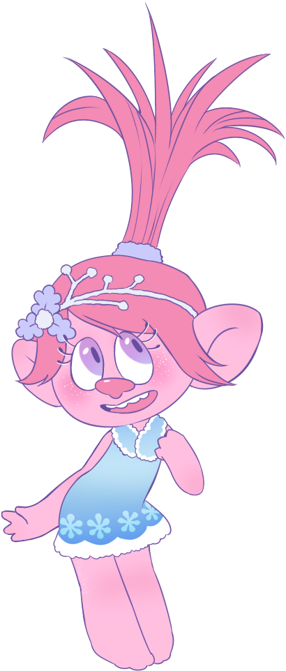 Download Princess Poppy Png - Poppy Les Trolls Holiday - ClipartKey