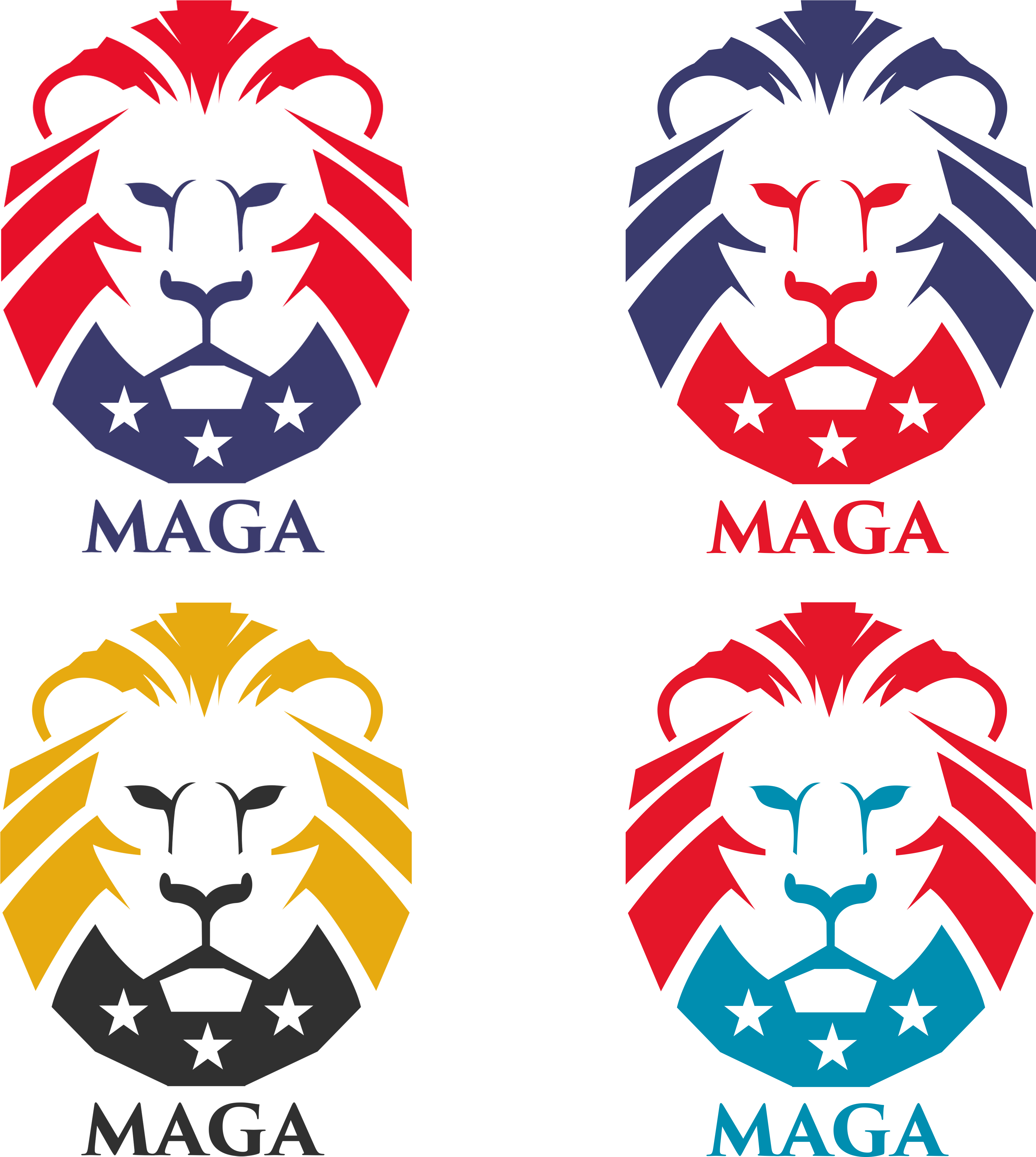 Download Transparent Maga Hat Png - Make America Great Again Lion ...