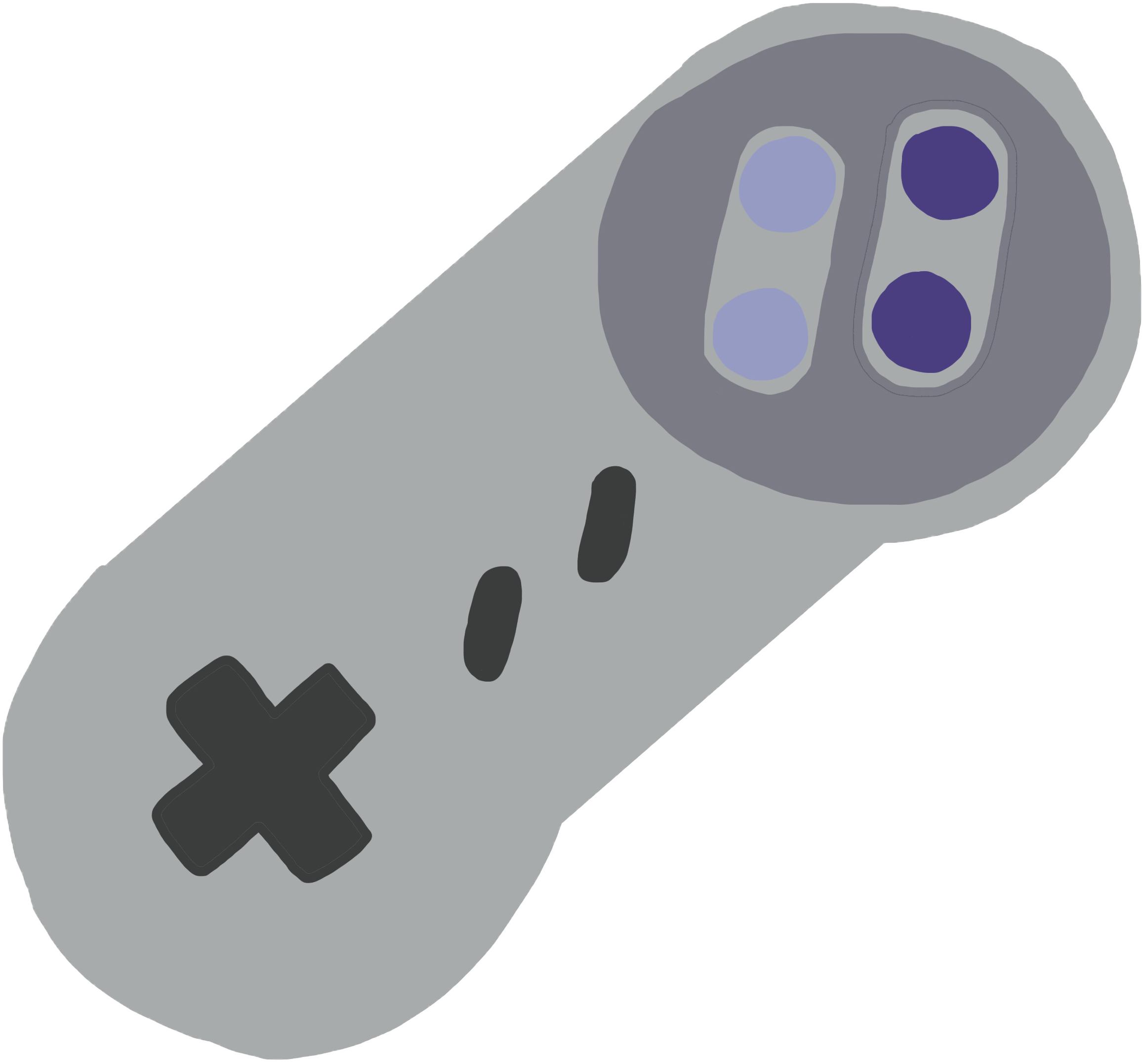 Download Snes Controller Simple Art No Background Variant - Pixel Art ...
