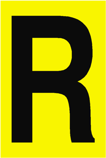 Download R Clipart Letter Number - Letter R Yellow - ClipartKey