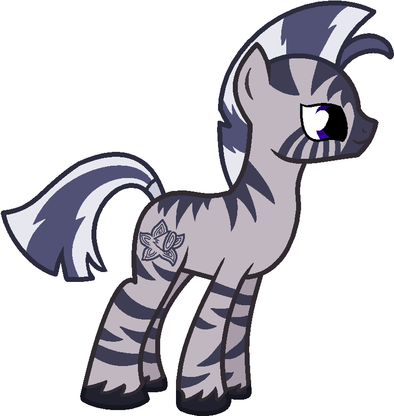 Download Mlp Fim Zebra Oc - Mlp Zebra Cutie Mark - ClipartKey
