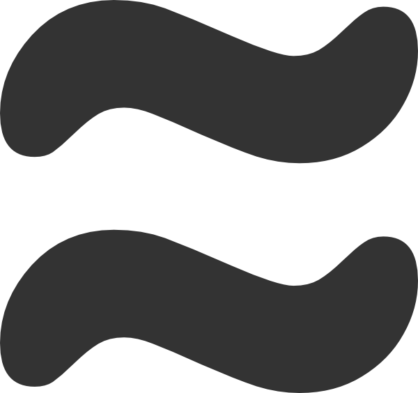 Download Wavy Line Clipart - Wavy Equal Sign - ClipartKey
