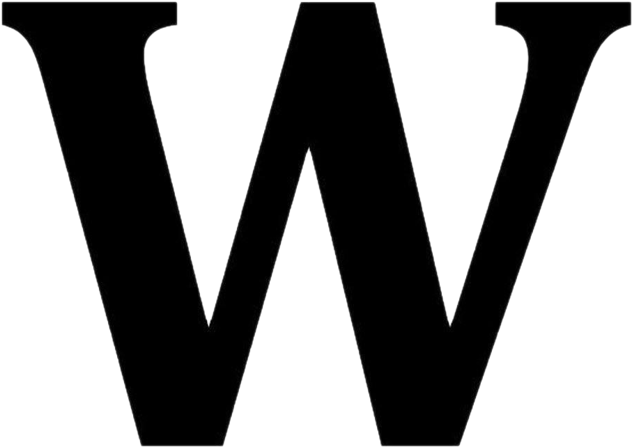 Download W Png Clipart - Bold Black Letter W - ClipartKey