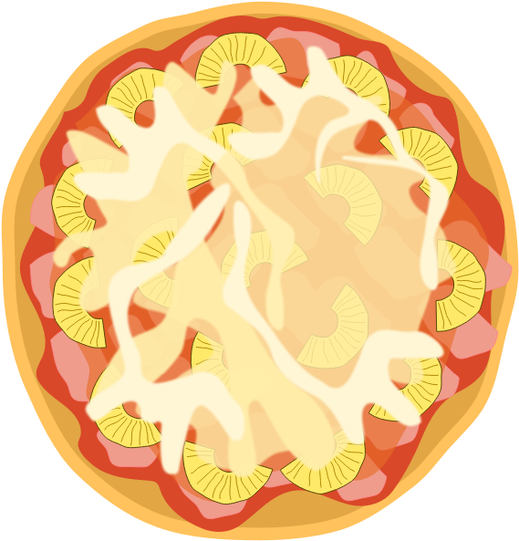 Download Pizza Hawaii - Pineapple On Pizza Clipart Png - ClipartKey