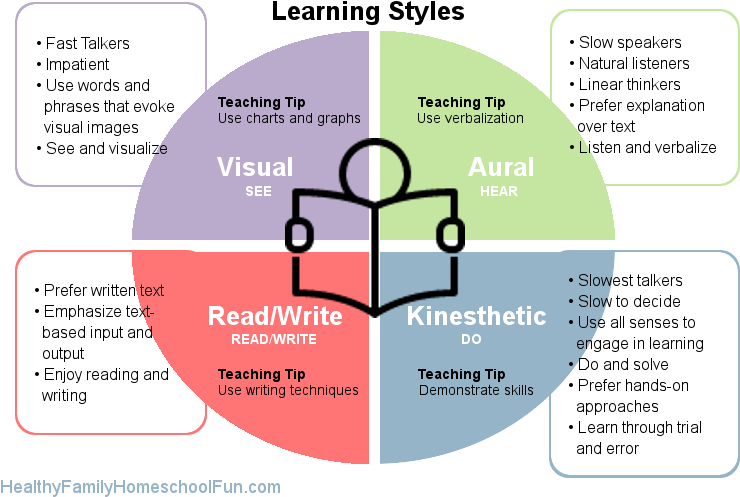 Download Transparent Visual Learner Clipart - Types Of Learners Vark ...